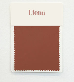 Satin Fabric Swatch Card - Rust – Liena
