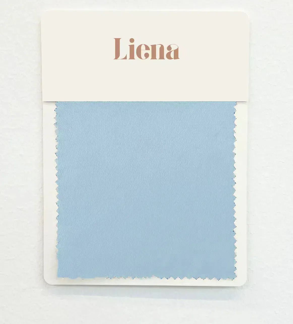 Satin Fabric Swatch Card - Ice Blue – Liena